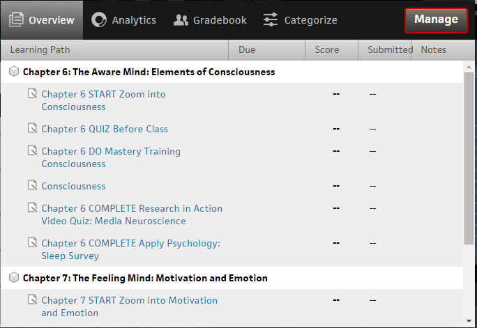 MindTap LMS Cengage